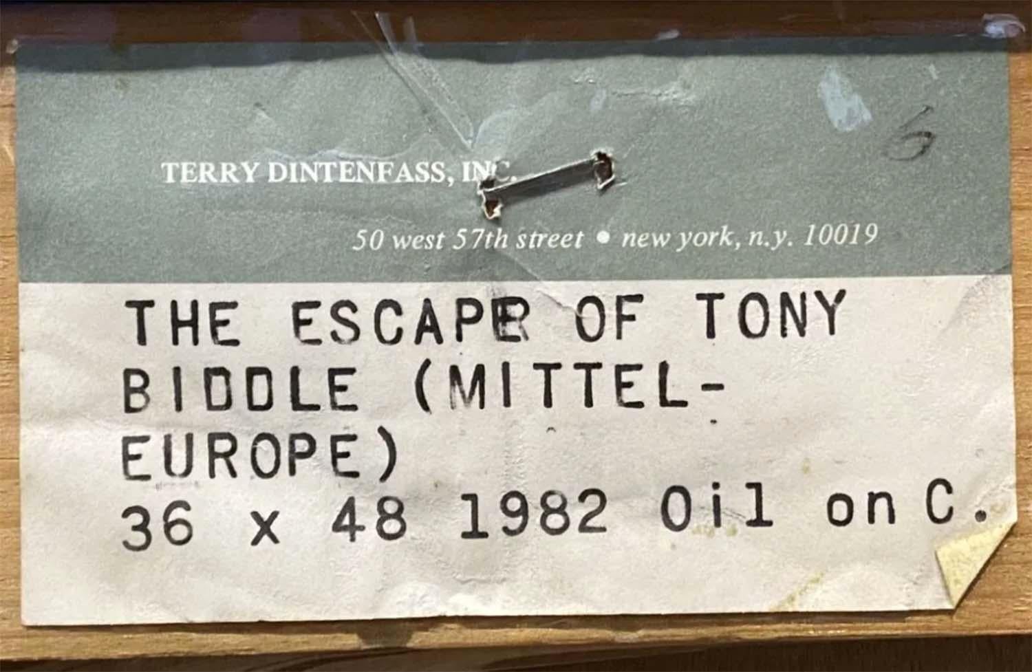 Richard Merkin - Escape of Tony Biddle at 1stDibs