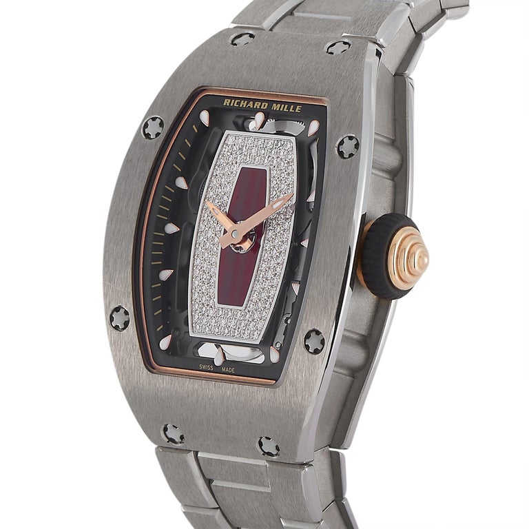 Richard Mille 18K White Gold Automatic Ladies Watch RM07-01 For Sale at ...