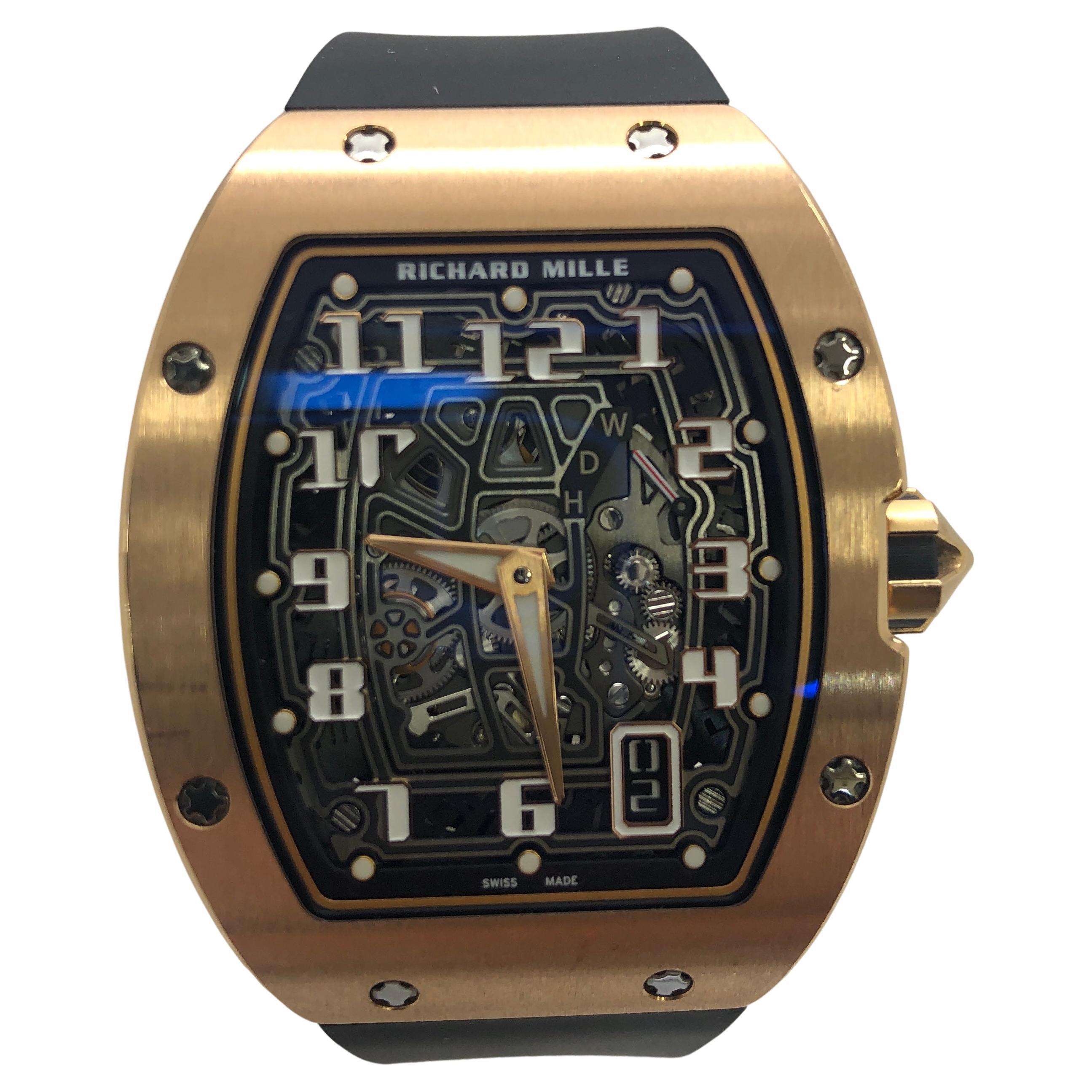 Richard Mille RM030 Rose Gold Automatic with Declutchable Rotor Watch ...