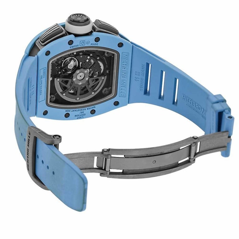 Richard Mille Felipe Massa Chronograph Baby Blue Ceramic Last Edition ...
