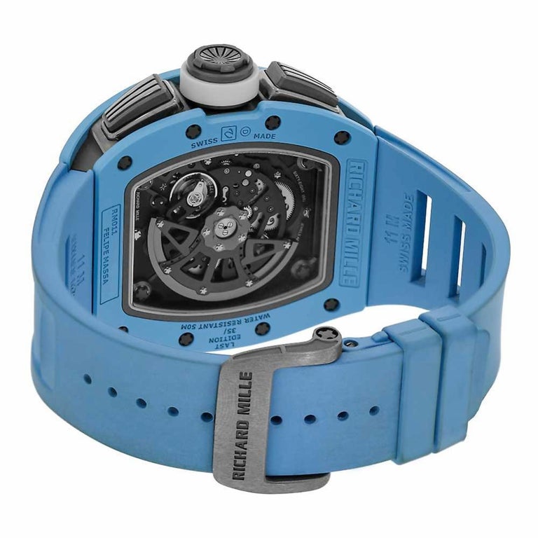 Richard Mille Felipe Massa Chronograph Baby Blue Ceramic Last Edition ...