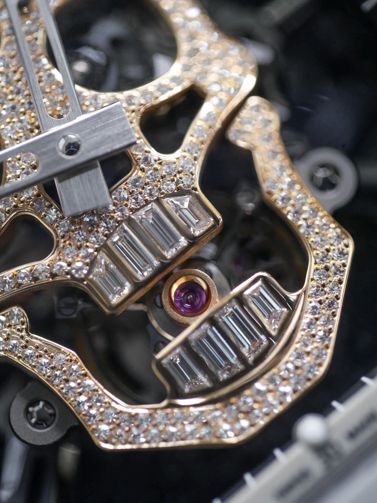Richard Mille RM 052 Tourbillon Skull Manual Wind Wristwatch For Sale ...