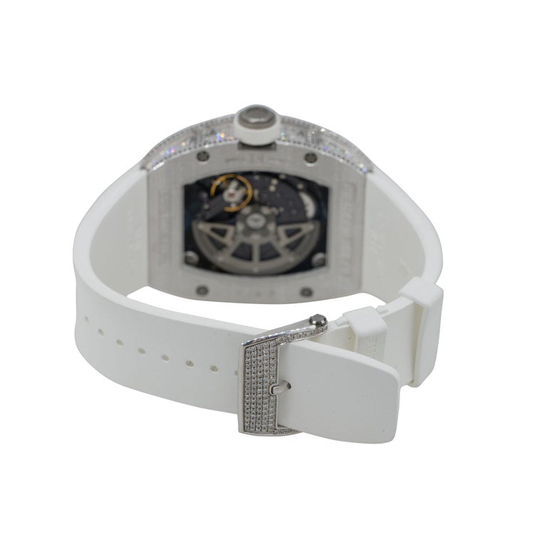 Richard Mille RM005 18k White Gold Diamond Pave Watch For Sale at 1stDibs
