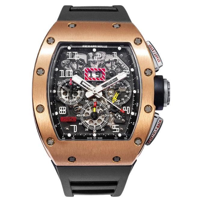 Richard Mille RM011 Le Mans Classic Titanium Flyback Chronograph Watch For Sale at 1stDibs