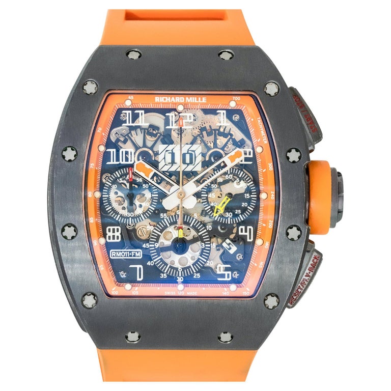 Richard Mille RM011-FM Titanium Orange Storm Watch For Sale at 1stDibs