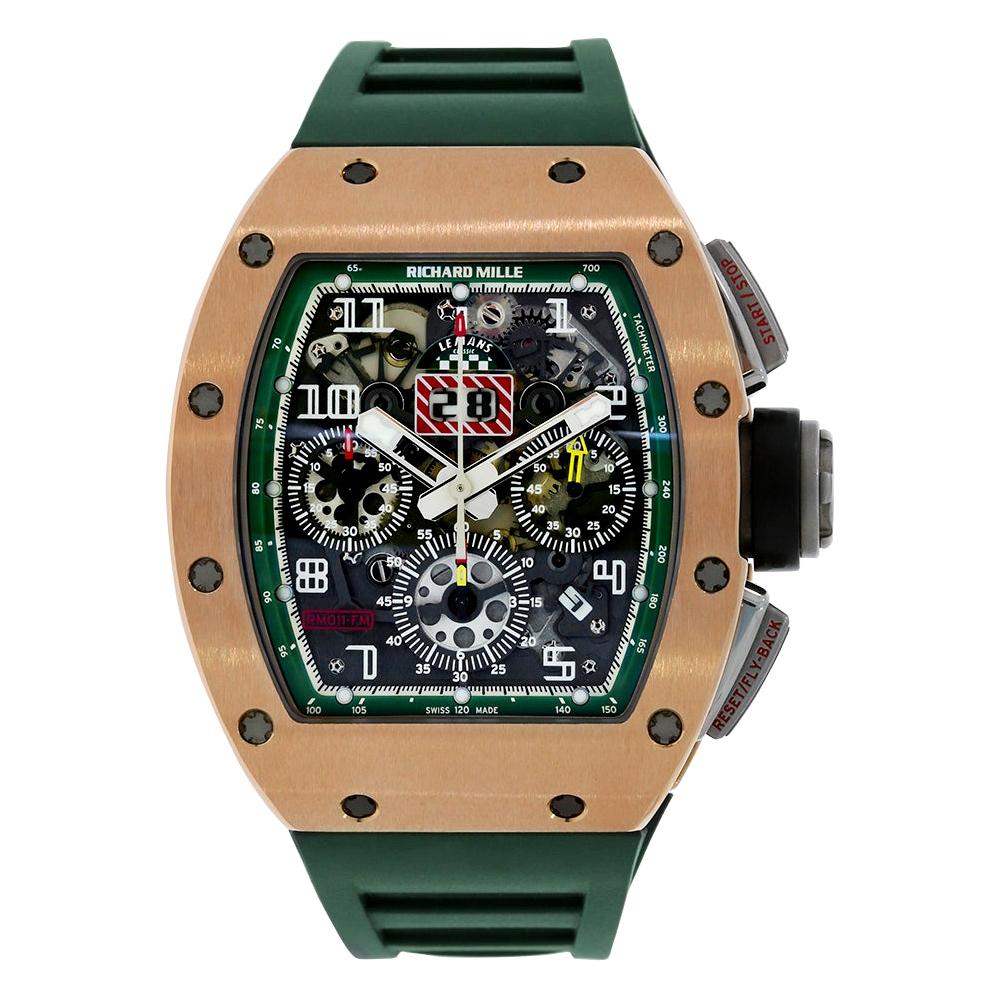 Richard Mille RM011 Le Mans Classic Titanium Flyback Chronograph Watch For Sale at 1stDibs ...