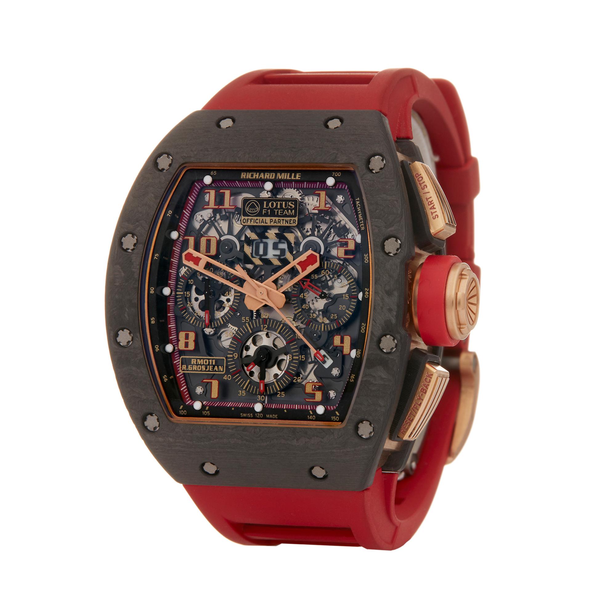 Richard Mille RM011 Lotus f1 18 Karat Rose Gold And Carbon RM011 ...