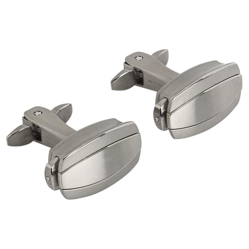 Hublot King Power Titanium and Diamond Rotating Men's Cufflinks Brand ...