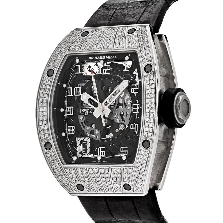 Richard Mille White Gold Diamond Set RM010 For Sale at 1stDibs