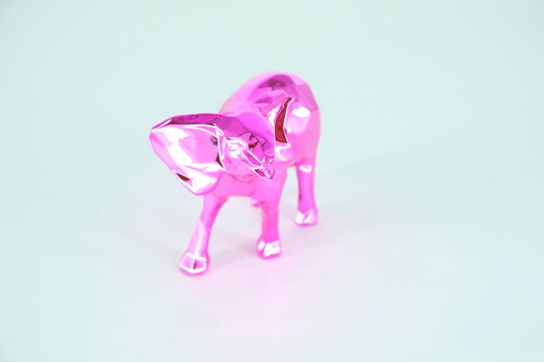 Richard Orlinski - Elephant Spirit (Pink) - Sculpture For Sale at 1stDibs