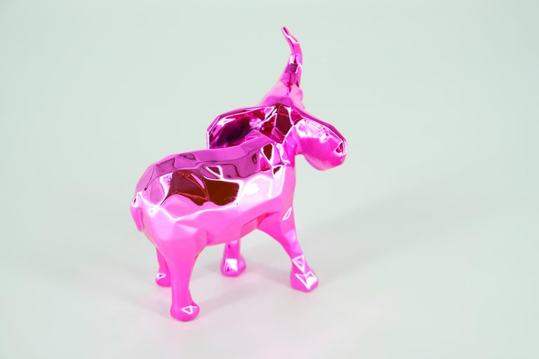 Richard Orlinski - Elephant Spirit (Pink) - Sculpture For Sale at 1stDibs