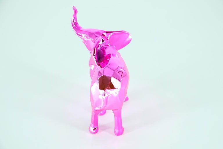 Richard Orlinski - Elephant Spirit (Pink) - Sculpture For Sale at 1stDibs