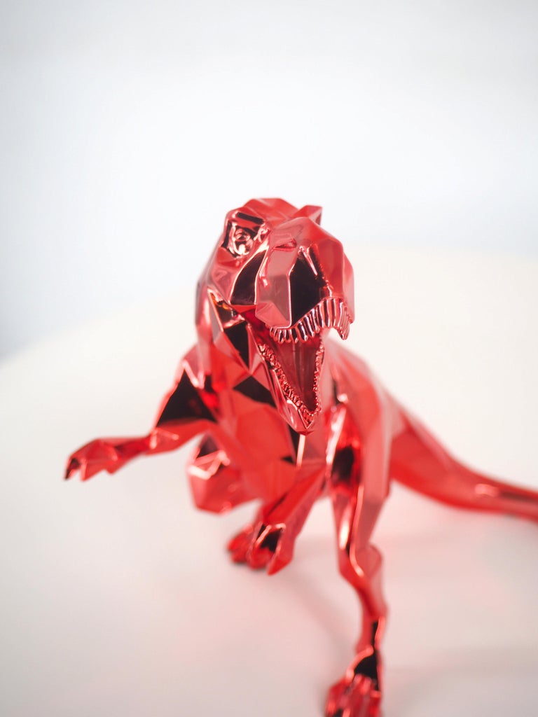 Richard Orlinski - T-Rex (Red) - Sculpture For Sale at 1stDibs