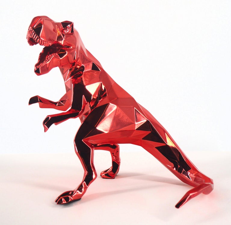 Richard Orlinski – T-Rex (Rot) – Skulptur im Angebot bei 1stDibs