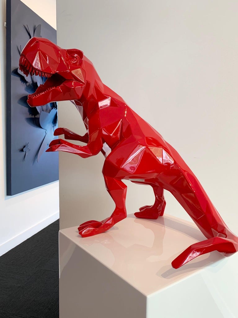 Richard Orlinski - T-Rex, Resin Red For Sale at 1stDibs