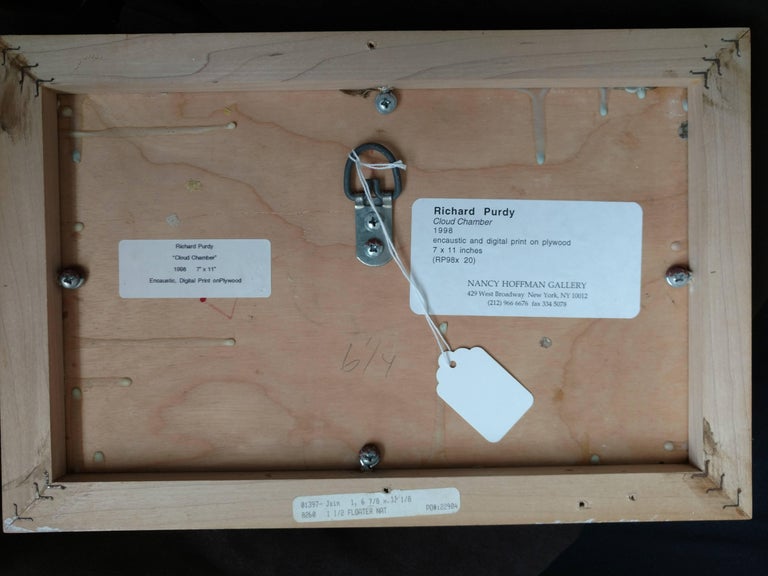 Richard Purdy - Cloud Chamber, Encaustic and Digital Print on Plywood ...