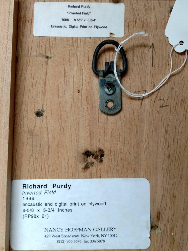 Richard Purdy - Inverted Field, Encaustic and Digital Print on Plywood ...