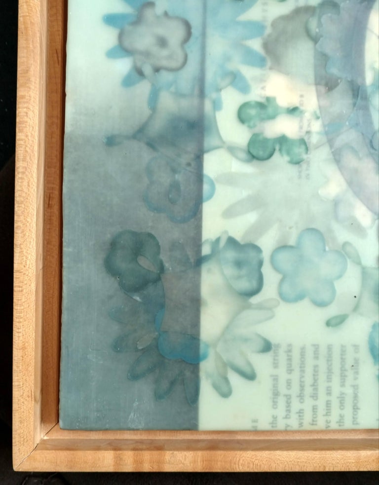 Richard Purdy - Text with Diagram, Encaustic and Digital Print on ...