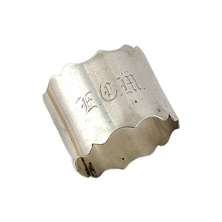 Richard Richardson Sheffield Sterling Silver Napkin Ring with Monogram ...