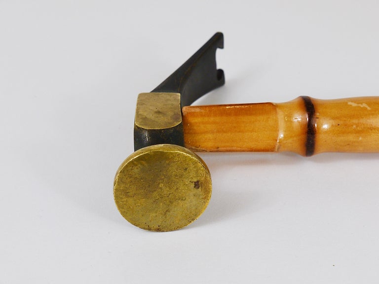 Richard Rohac Bamboo Brass Hammer, Bottle Opener, Cork Screw ...