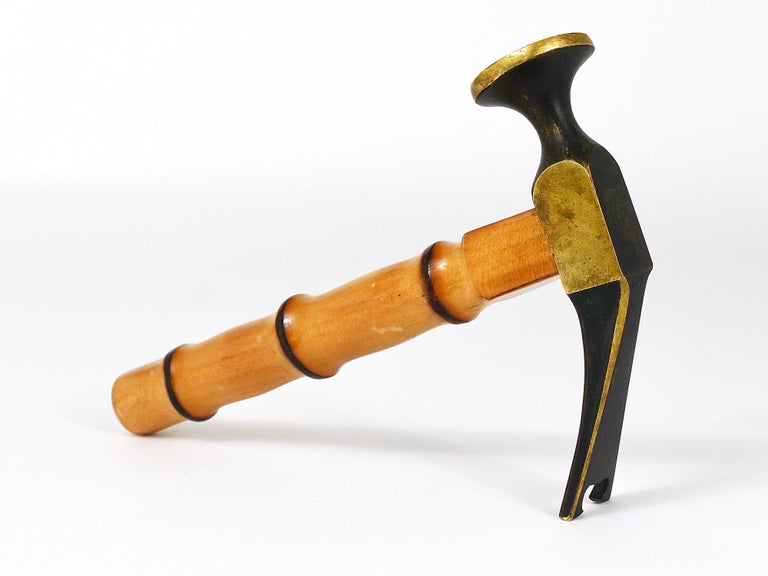 Richard Rohac Bamboo Brass Hammer, Bottle Opener, Cork Screw ...