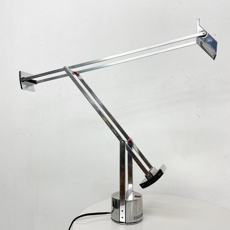 Richard Sapper for Artemide Award Winning Chrome TIZIO Table Lamp 1980s ...
