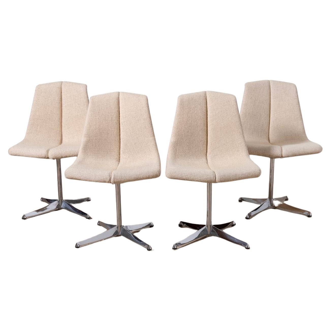 Set of Four Richard Schultz 1966 Series Dining Chairs For Sale at 1stDibs