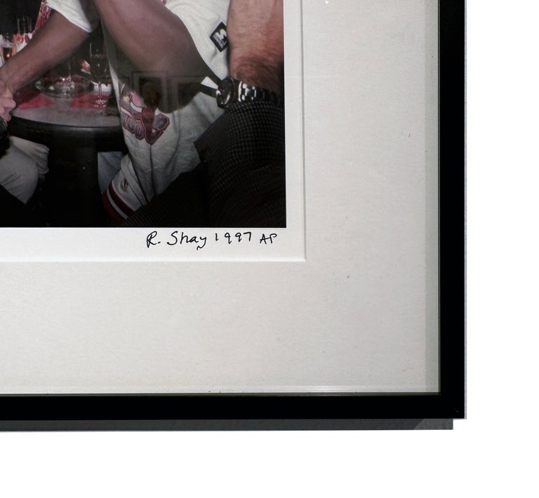Richard Shay - Michael Jordan and Bruce Willis Celebrating the Bulls ...