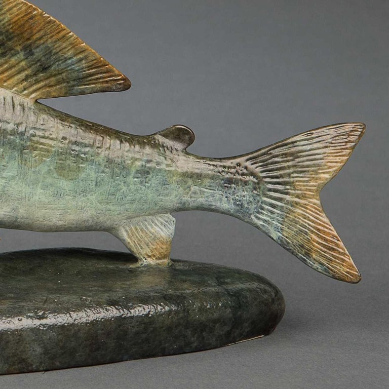 Richard Smith b.1955 - Contemporary Bronze Wildlife Fish Sculpture ...