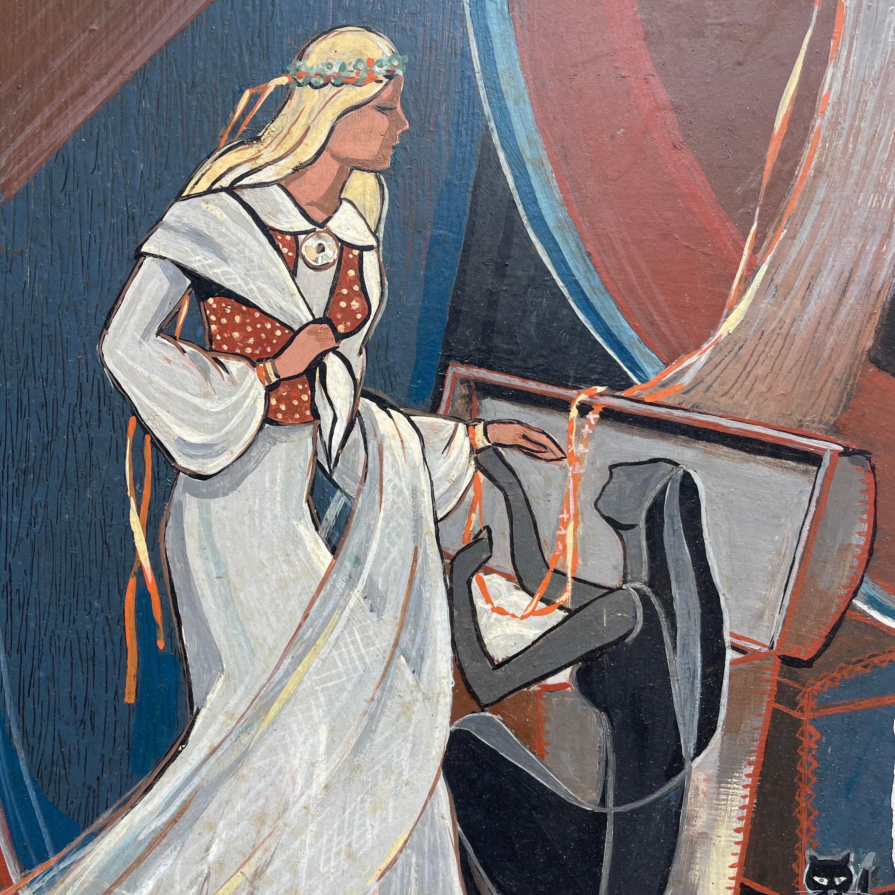 Richard Soot, 1903-2002, “Linda ehtimas” Oil on Board Painting, Sööt at ...