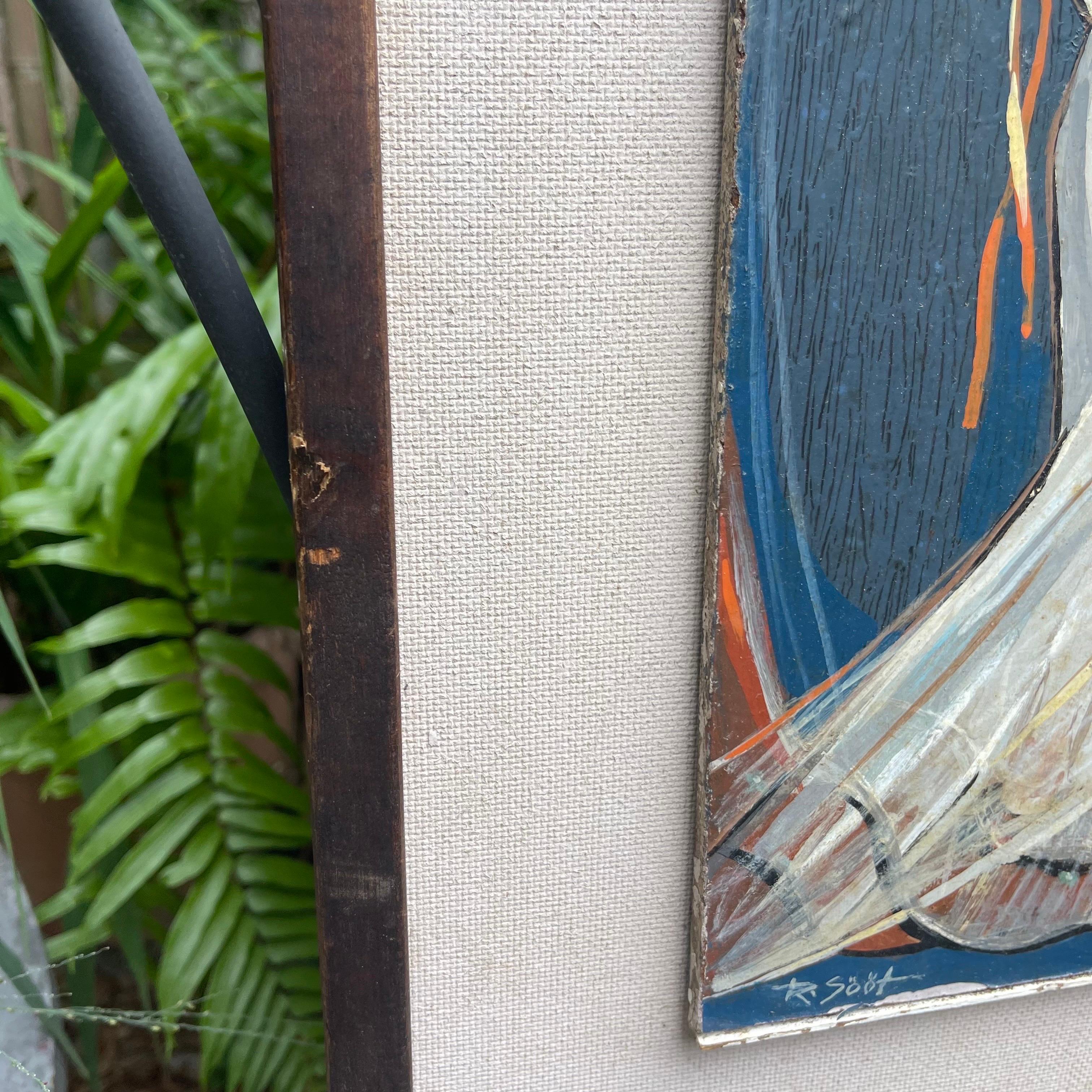 Richard Soot, 1903-2002, “Linda ehtimas” Oil on Board Painting, Sööt at ...