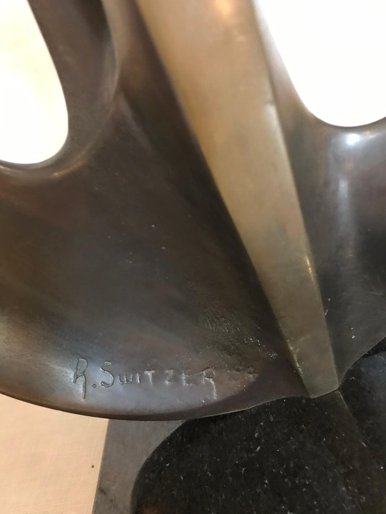 Richard Switzer 1994 Bronze Abstract Sculpture at 1stDibs