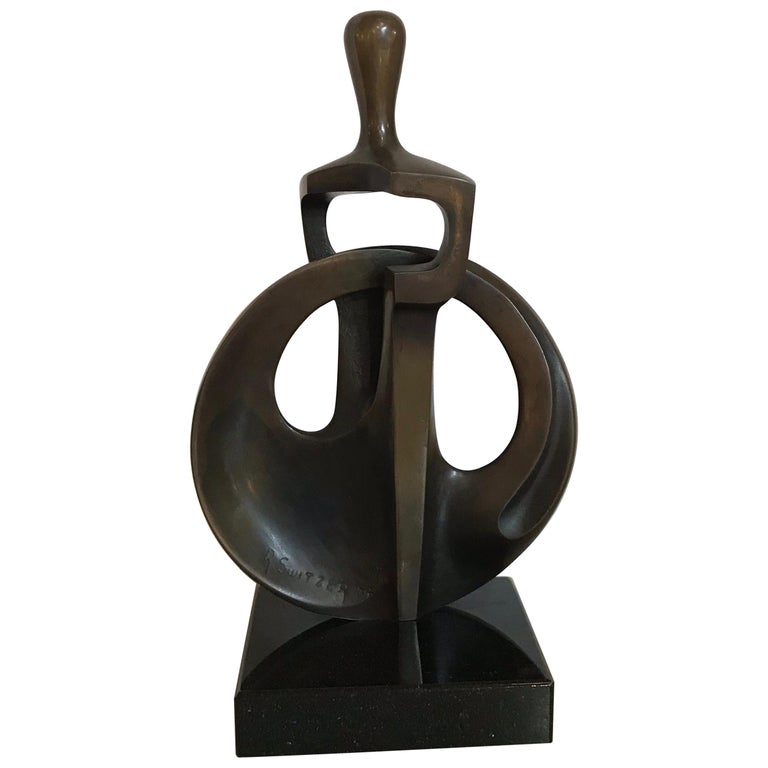 Richard Switzer 1994 Bronze Abstract Sculpture at 1stDibs