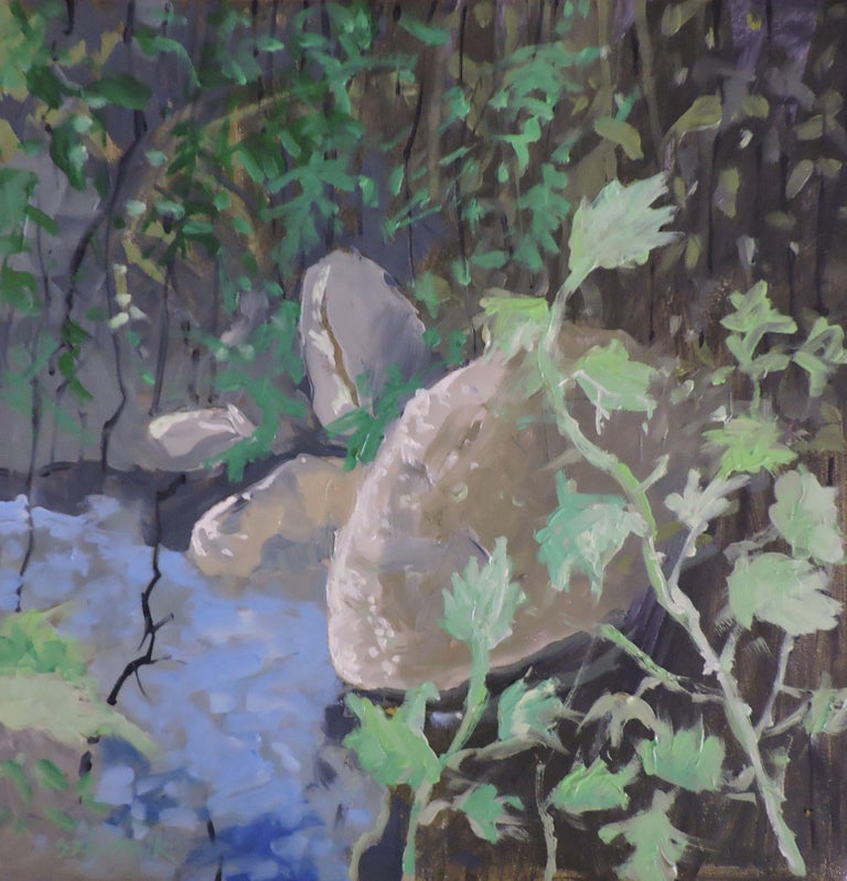 Richard Szkutnik - Forest Pond Abstract, Painting, Oil on Other For ...