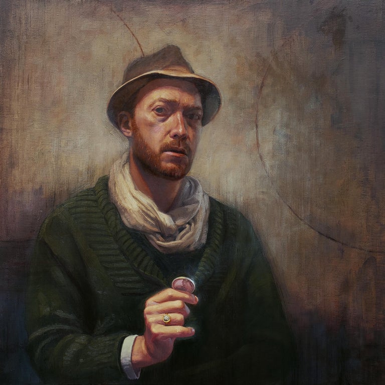Richard T Scott - "Self Portrait with Darth Vader Coin," Oil painting ...