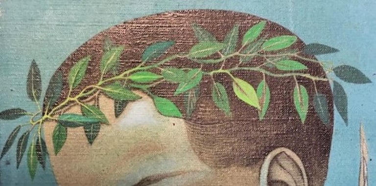 Richard Wilt, Caesar, American Mid-Century Modern O/C Painting, Ca ...