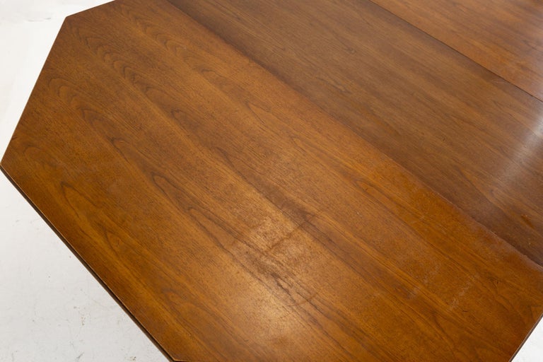 Richardson Midcentury Walnut Octagonal Dining Table at 1stDibs