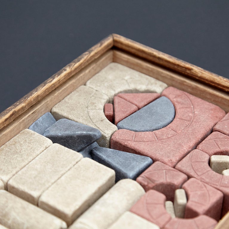 Richters German Anchor Stone Blocks Building Toy For Sale at 1stdibs