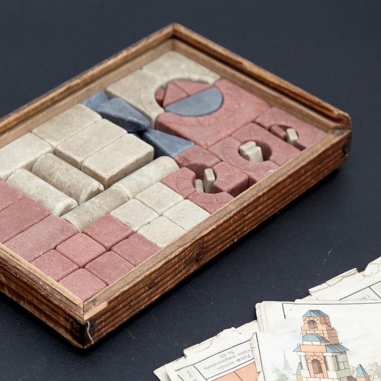 Richters German Anchor Stone Blocks Building Toy For Sale at 1stdibs