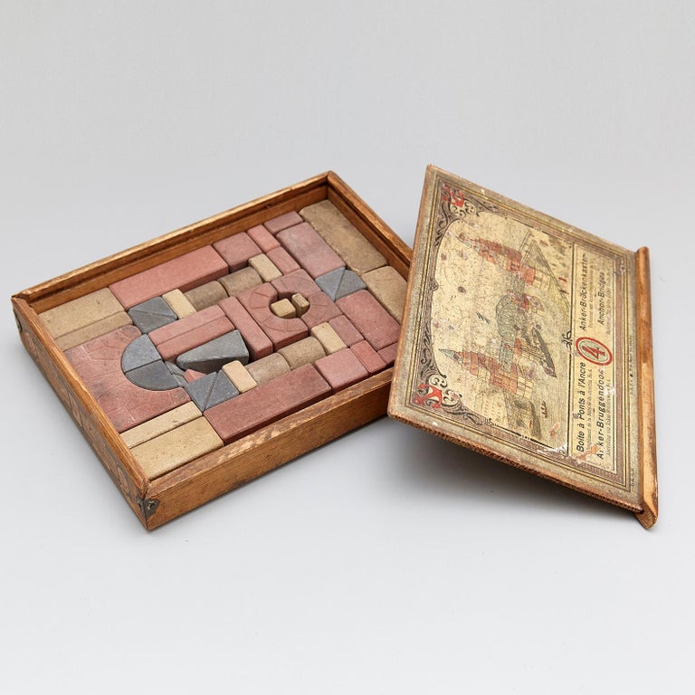 Richters German Anchor Stone Blocks Building Toy, Serie 4 Germany, 1900 ...