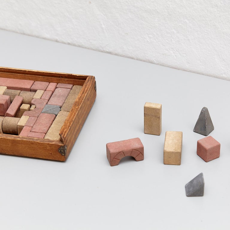 Richters German Anchor Stone Blocks Building Toy, Serie 4 Germany, 1900 ...