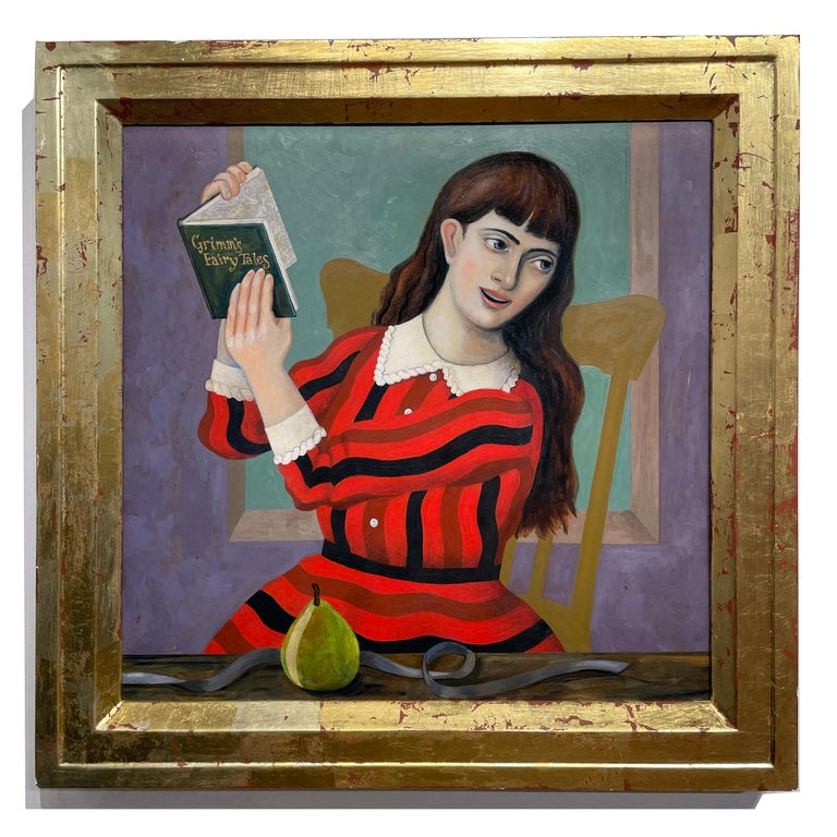 Rick Beerhorst - The Distracted Reader, Young Woman Reading Grimm's ...