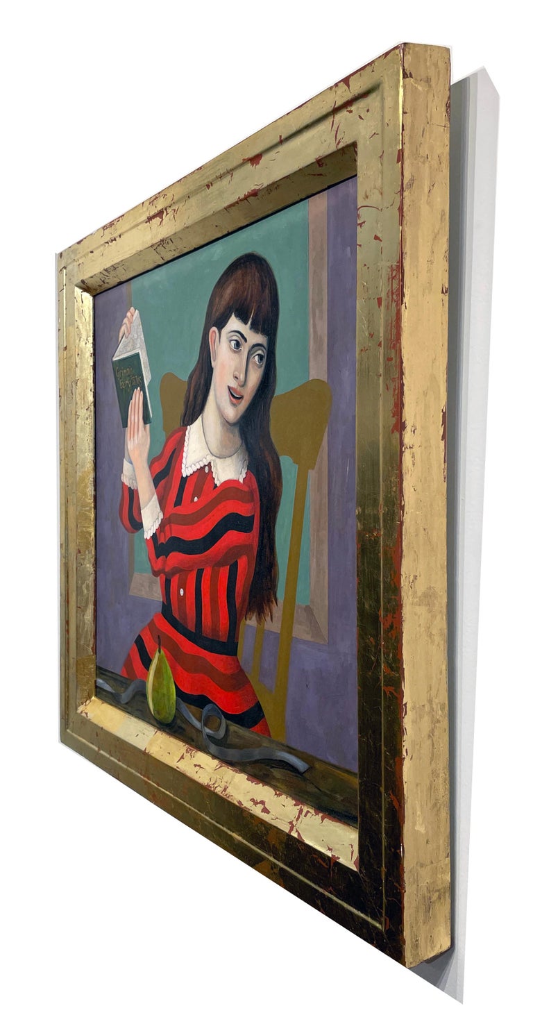 Rick Beerhorst - The Distracted Reader, Young Woman Reading Grimm's ...