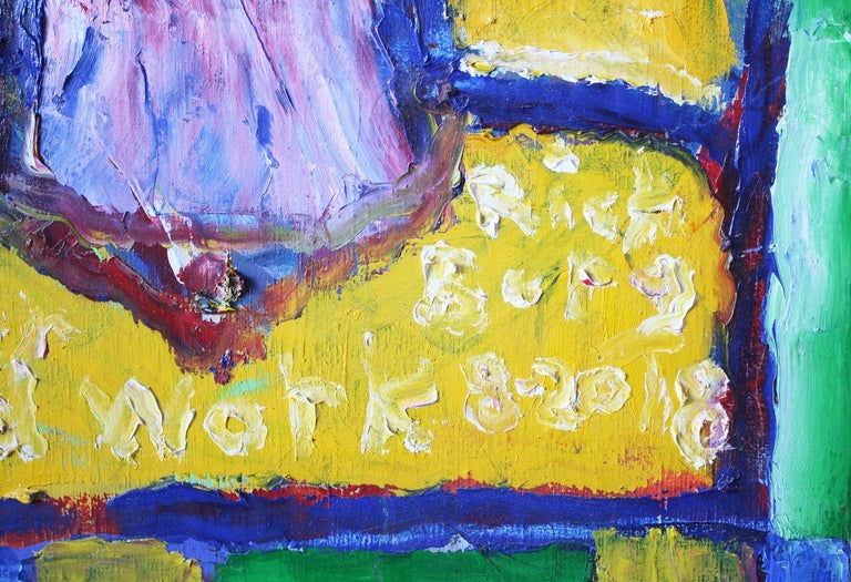 Rick Borg - Hot Weather Hard Worker on Found Wood//Folk Art For Sale at ...