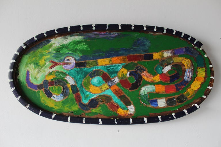 Rick Borg - Snake in Oval Frame at 1stDibs