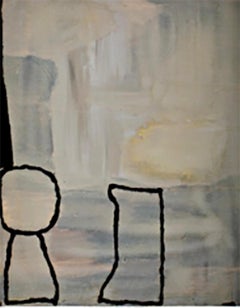 Al Maser - Loop (Abstract painting on canvas created with spray paint ...