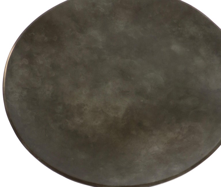 Rick Owens French Cast Bronze Tall Brazier Side Table Nitrate Patina ...