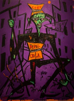 Rick Prol 1 - Tightrope Walkers. abstract, contemporary, bold colors ...