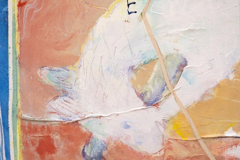 Rick Rivet - Cat's Cradle No 5 - blue, white, indigenous, figurative ...