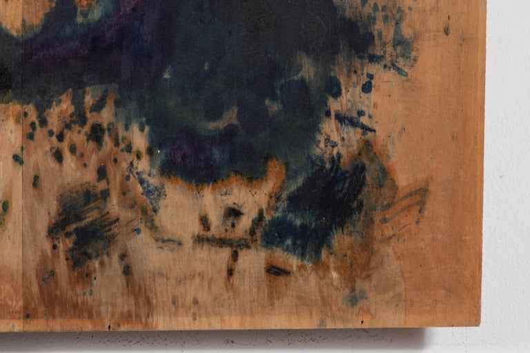 Ricker Handmade Original Abstract Artwork Made with Indigo Dye at 1stDibs